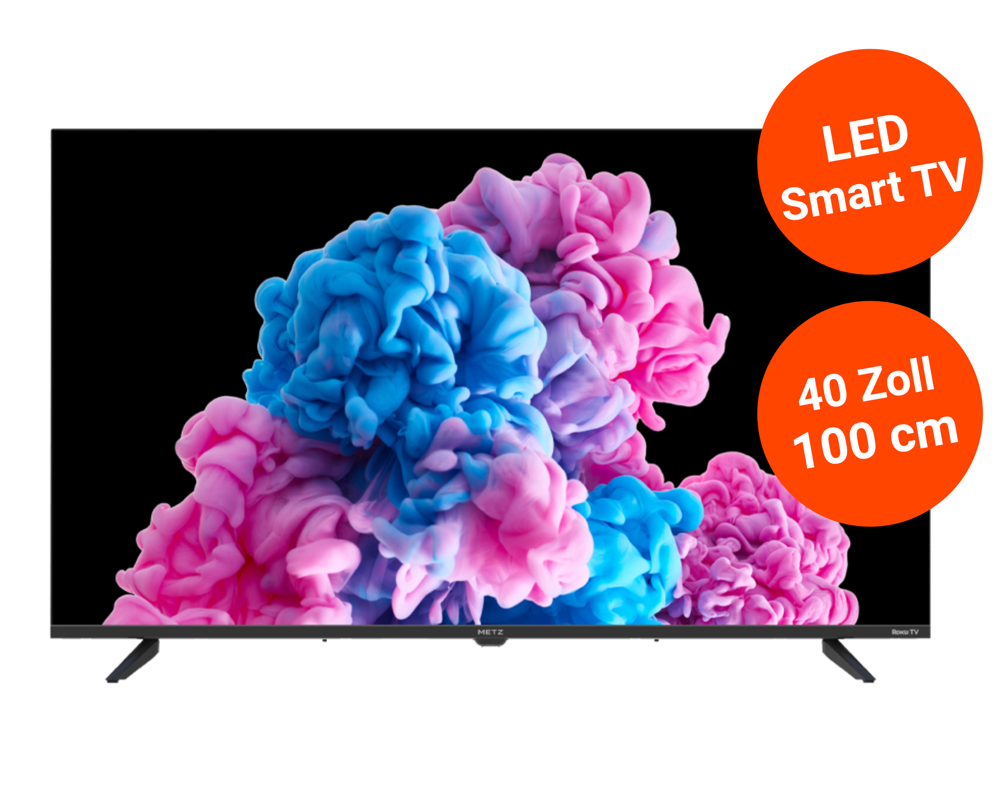 METZ 40MTD3001Z LED TV (40 Zoll (100 cm) Full-HD Smart TV, Triple Tuner ...